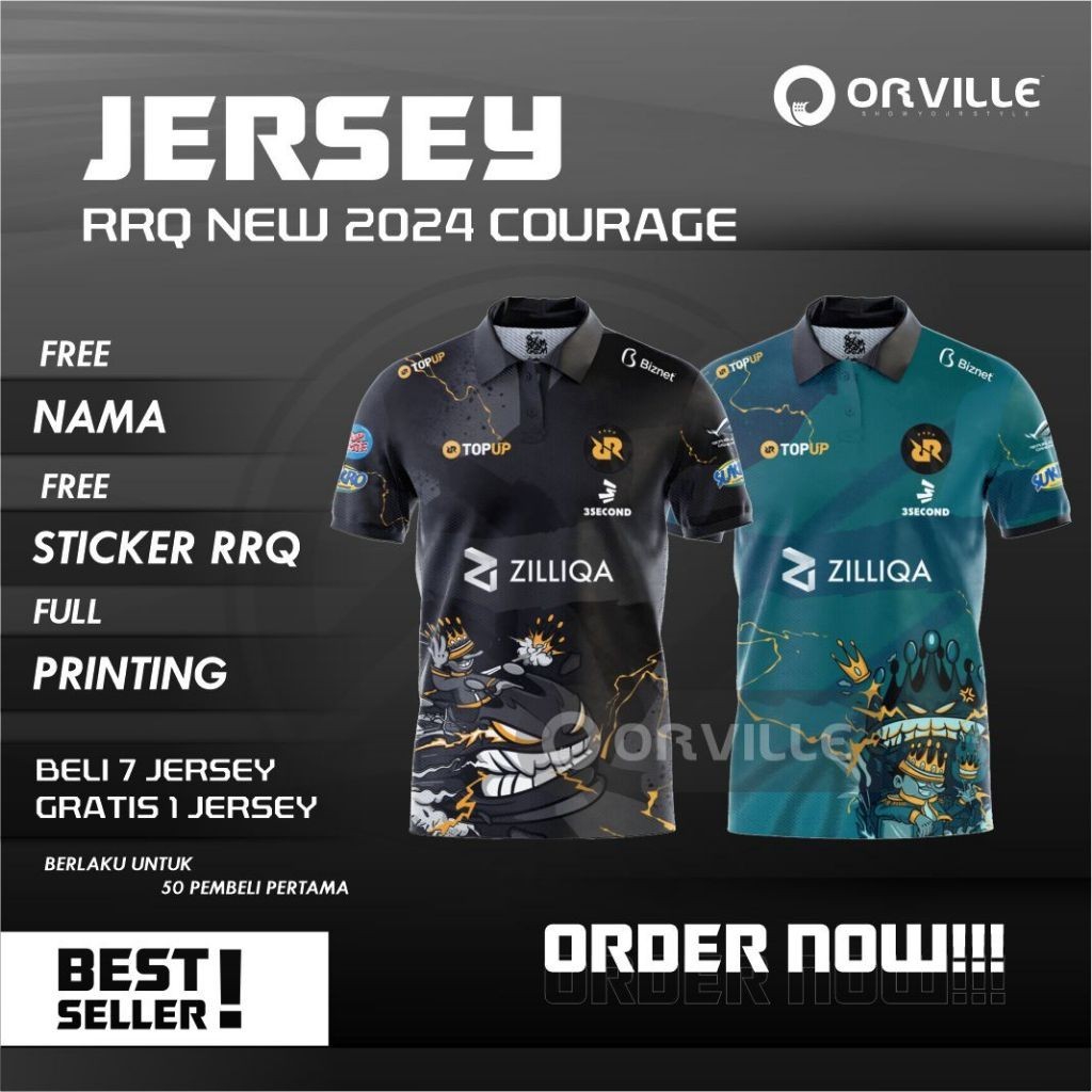 Esport Jersey Rrq 2024 Courage Mpl S13 Home Away Free Nickname Short ...