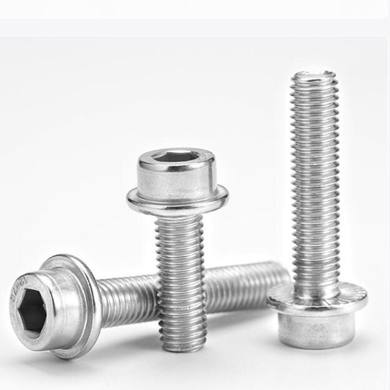 M5 M6 M8 M10 M12 304 Stainless Steel Flange Face Hex Socket Screw Cup ...