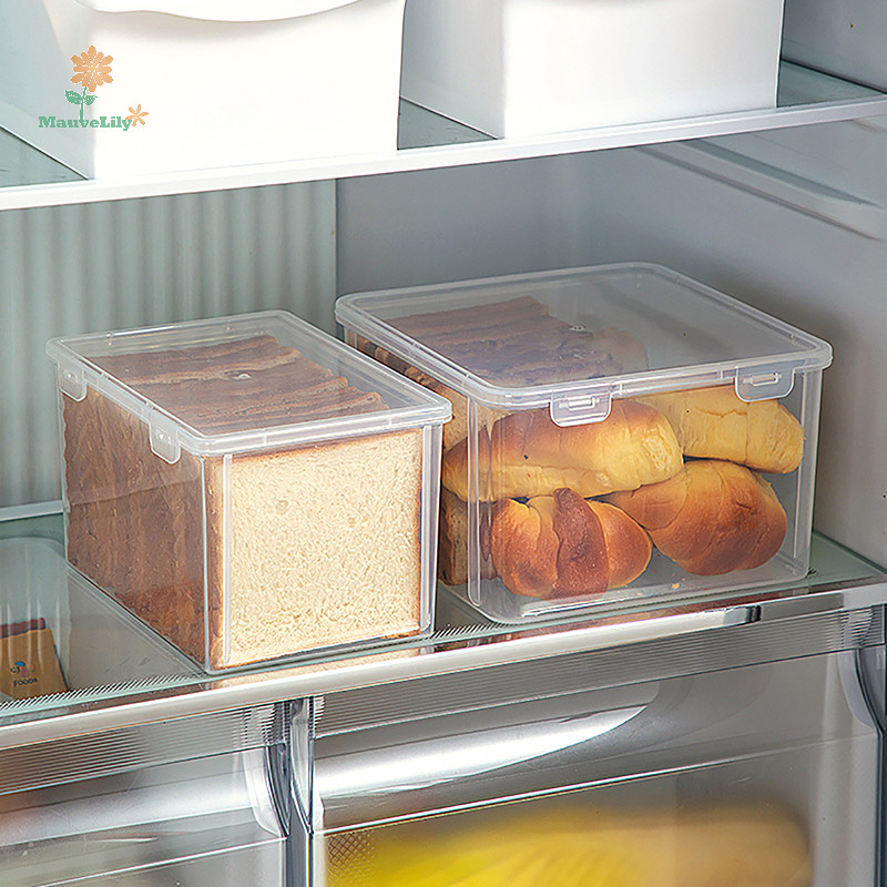 LILY Bread Container Storage Box Kitchen Dispenser Bread Boxes Baking ...