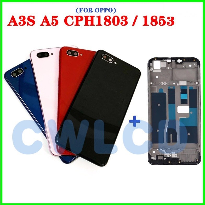 Back Housing Cover For Oppo A3s CPH1803 CPH1853 middle Front frame ...
