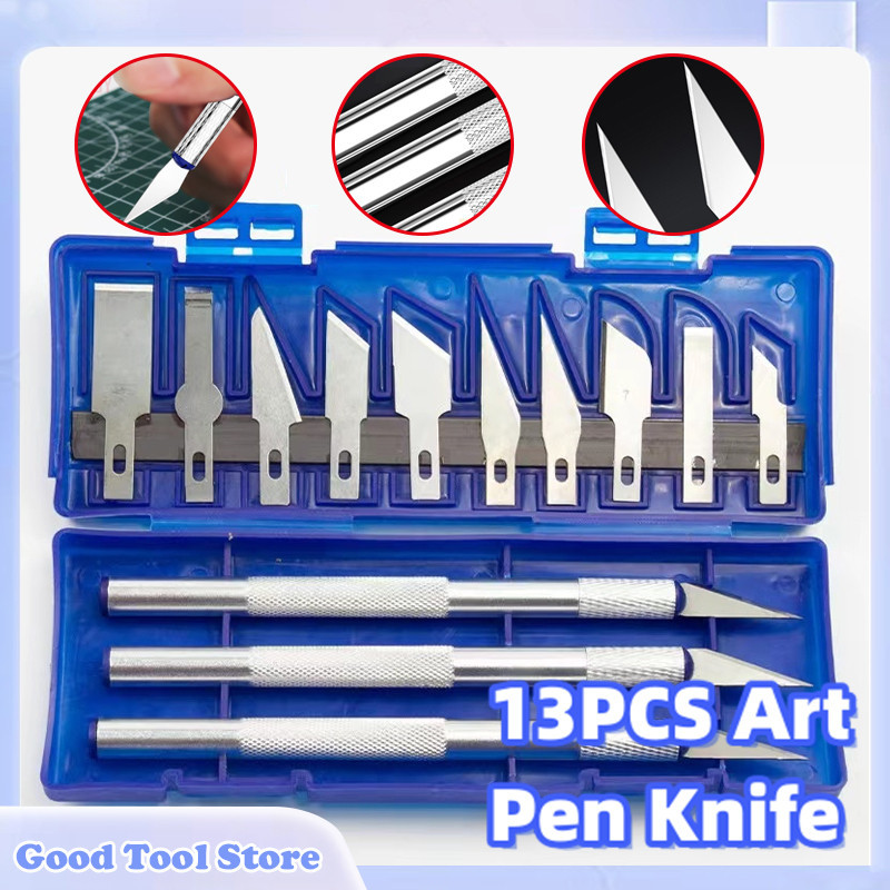 13PCS Art Pen Craft Sculpture Cutter Craft Pen Detail Pen Cutter Craft ...