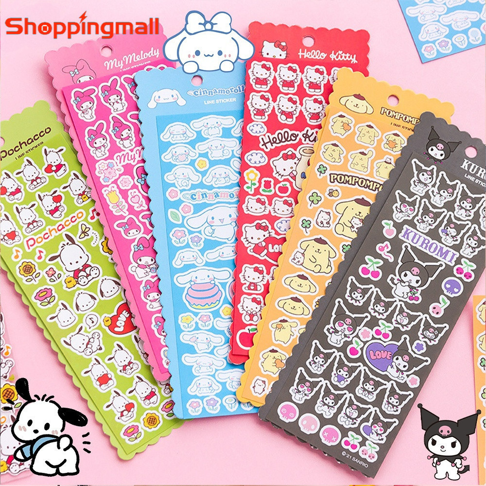 [Sunshine] cute Anime Sanrio Transparent Waterproof PVC Self-Adhesive ...