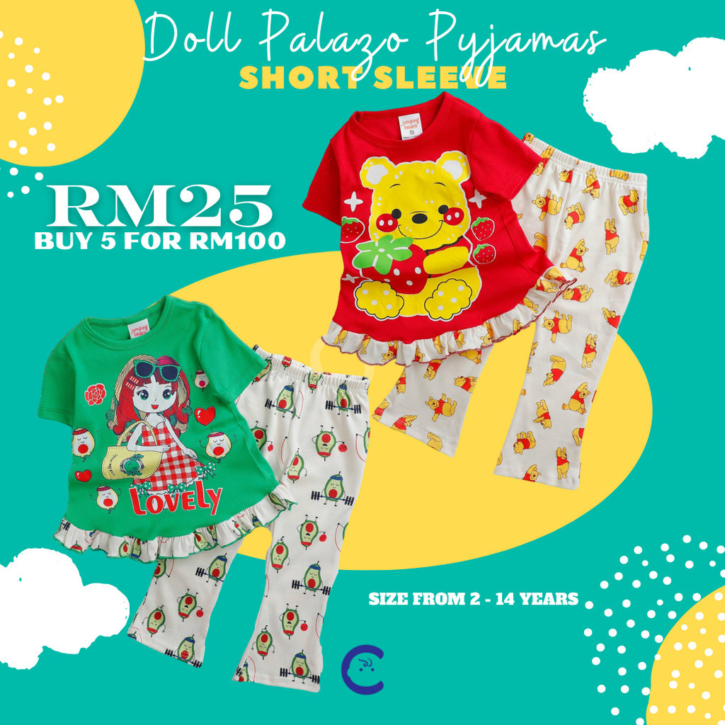 Doll Palazo Pyjamas Part 4 | Shopee Malaysia