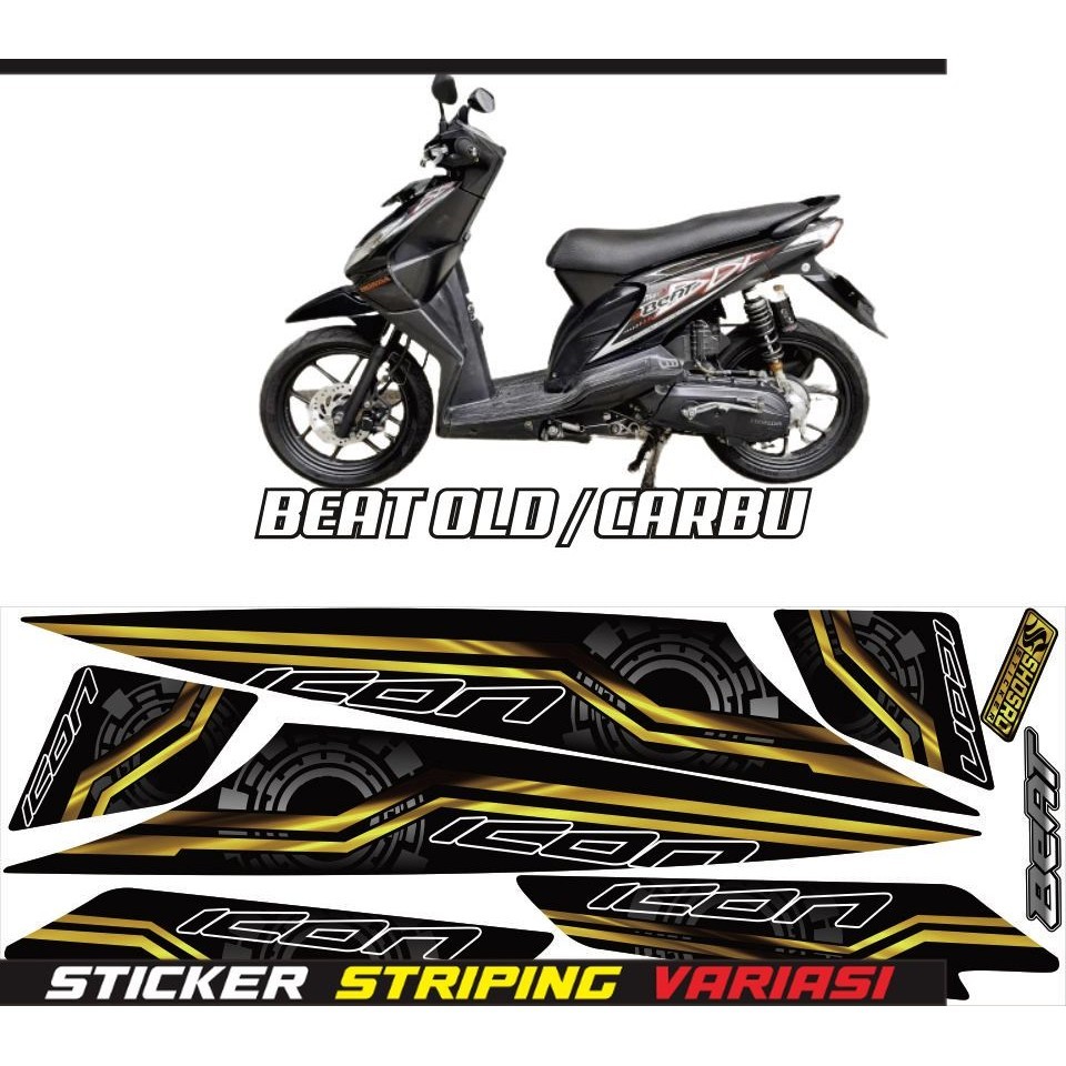 Striping Motorcycle BEAT OLD CARBU/BEAT STICKER BEAT OLD STICKER ...