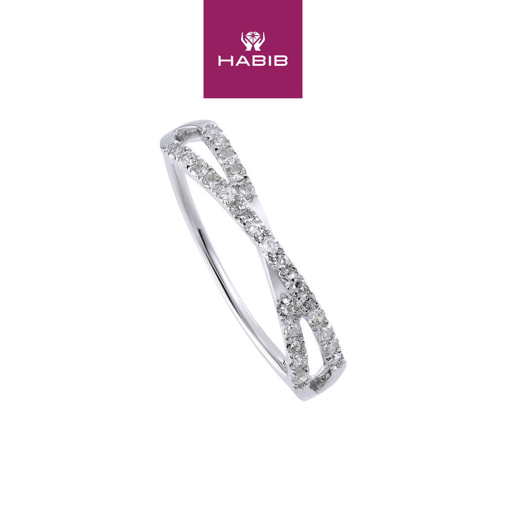 HABIB Diamond Ring in 585/14K White Gold 268451223 | Shopee Malaysia