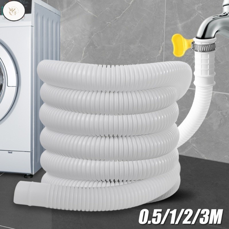 WF 0.5/1/2/3m White Drain Hose Pipe Inlet Hoses Extension Tube for Air ...