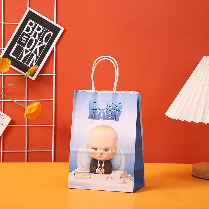 12PCS Baby Boss Paper Bag Gift Bag Birthday Party Supplies Decoration ...