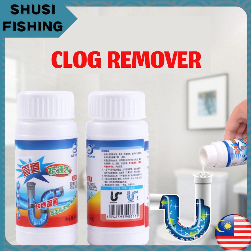 Clog Remover Drain Pipe Basin Cleaner Clogged Drainage Remover Powder ...