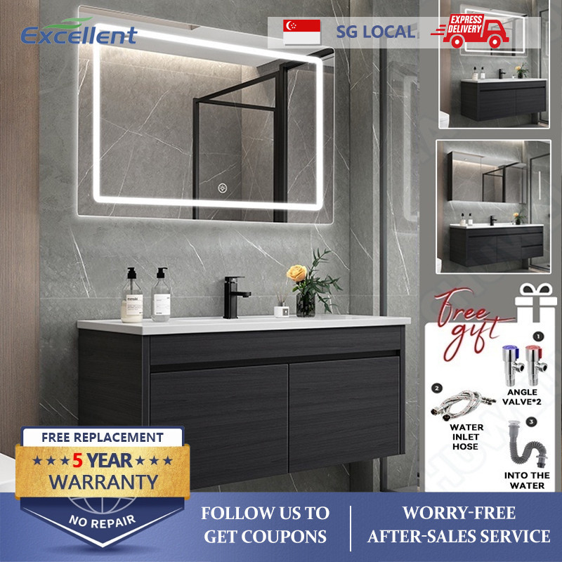 JYmy Bathroom Cabinet Washbasin Cabinet Combination Bathroom Modern Simple Washbasin Washstand ...