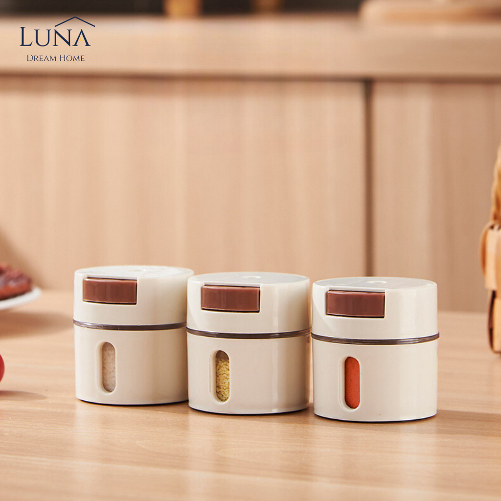 LUNA [Nyx Spice Jar] bekas rempah dapur garam gula Magnetic Seasoning ...