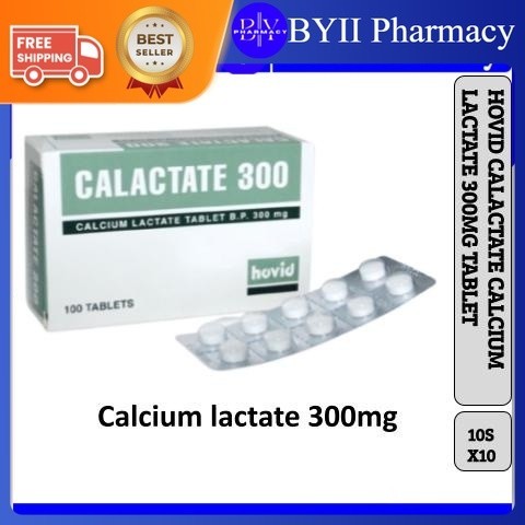 Hovid Calactate 300 (Calcium Lactate 300mg) 100s / box | Shopee Malaysia
