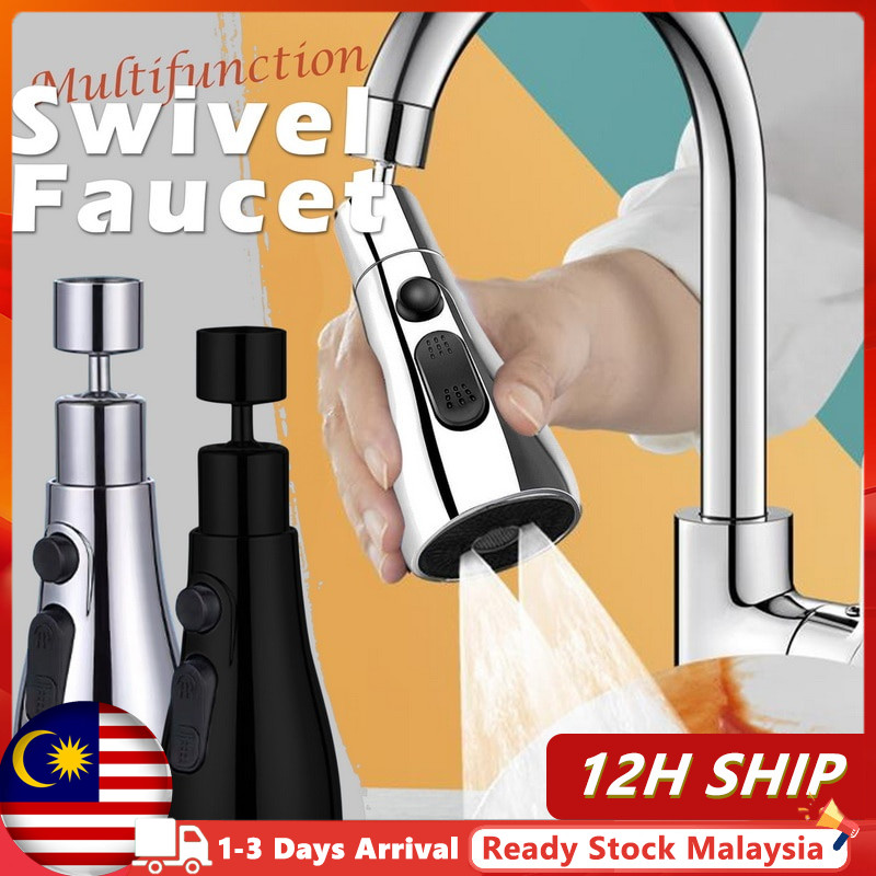 360° Rotatable Universal Faucet Extender 3-Speed Adjustable Sink ...