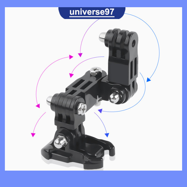 PING For GoPro hero6/5/4 Motorcycle Helmet Chin Bracket Turntable ...