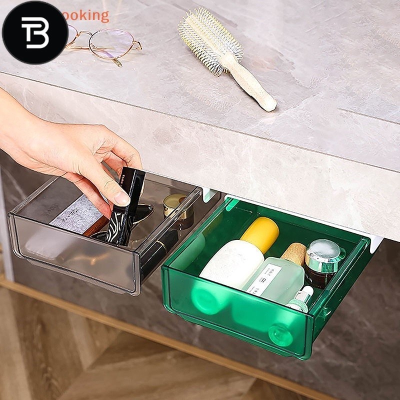 TB [LargeLooking] Undertable Drawer Storage Box Hidden Hanging Bedroom ...