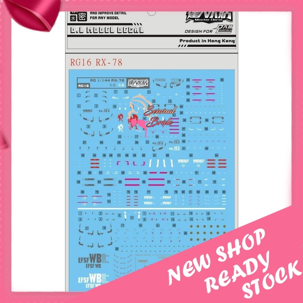 DALIN DECAL RG RX-78-2 DECAL RG16 | Shopee Malaysia