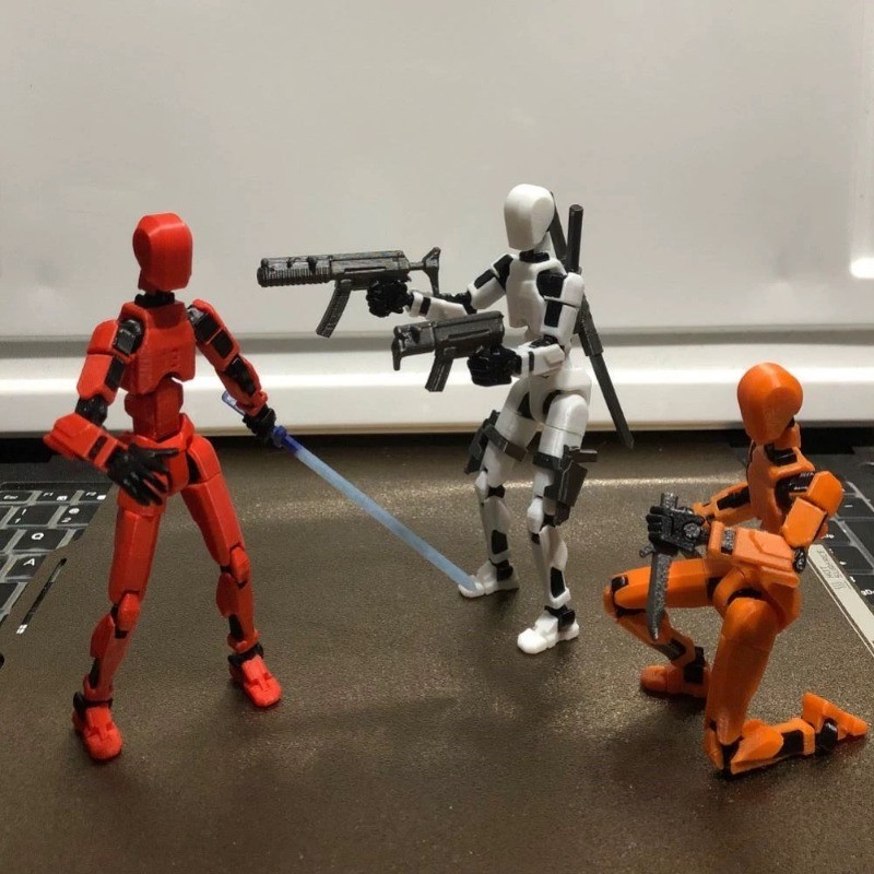 3D Printing Dummy 13 Lucky Action Figure Decompression Multi-Jointed ...