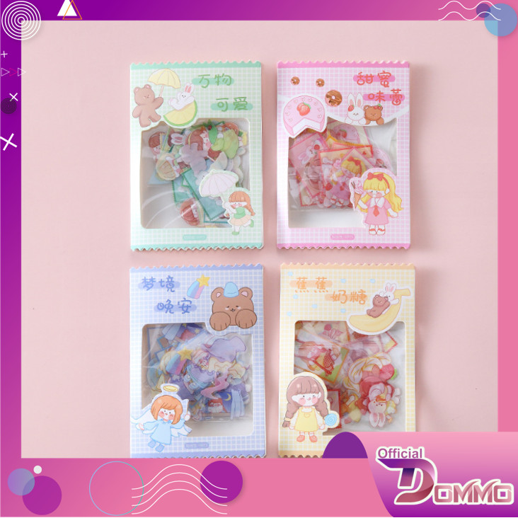 Dommo - 6056 Mini Cute Sticker Set/Soft Cute Sticker Pack/DIY Sticker ...