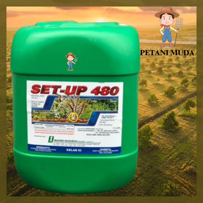 [ORIGINAL] 20L SET-UP 480 GLYPHOSATE 41% RACUN RUMPAI/RACUN RUMPUT ...