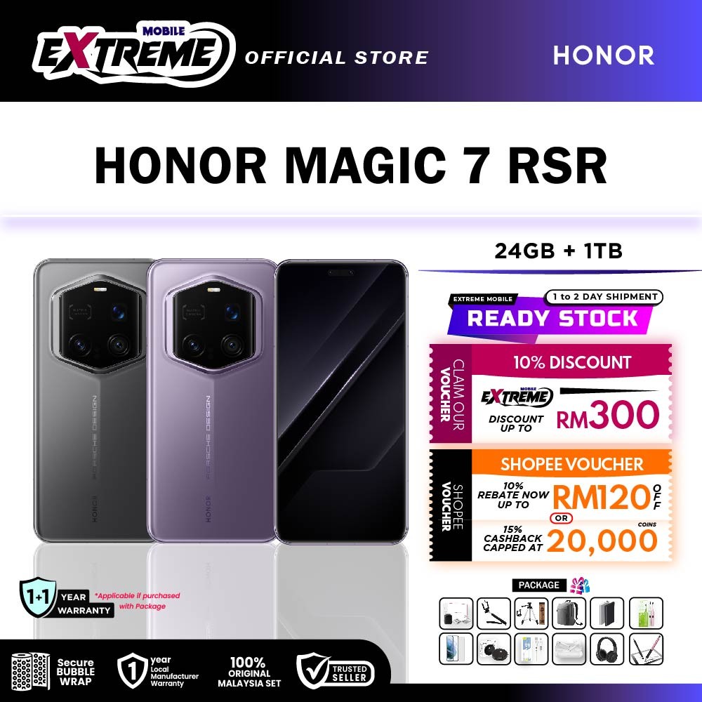 HONOR Magic 7 RSR | PORSCHE Design [24GB RAM 1TB ROM] - Original HONOR ...