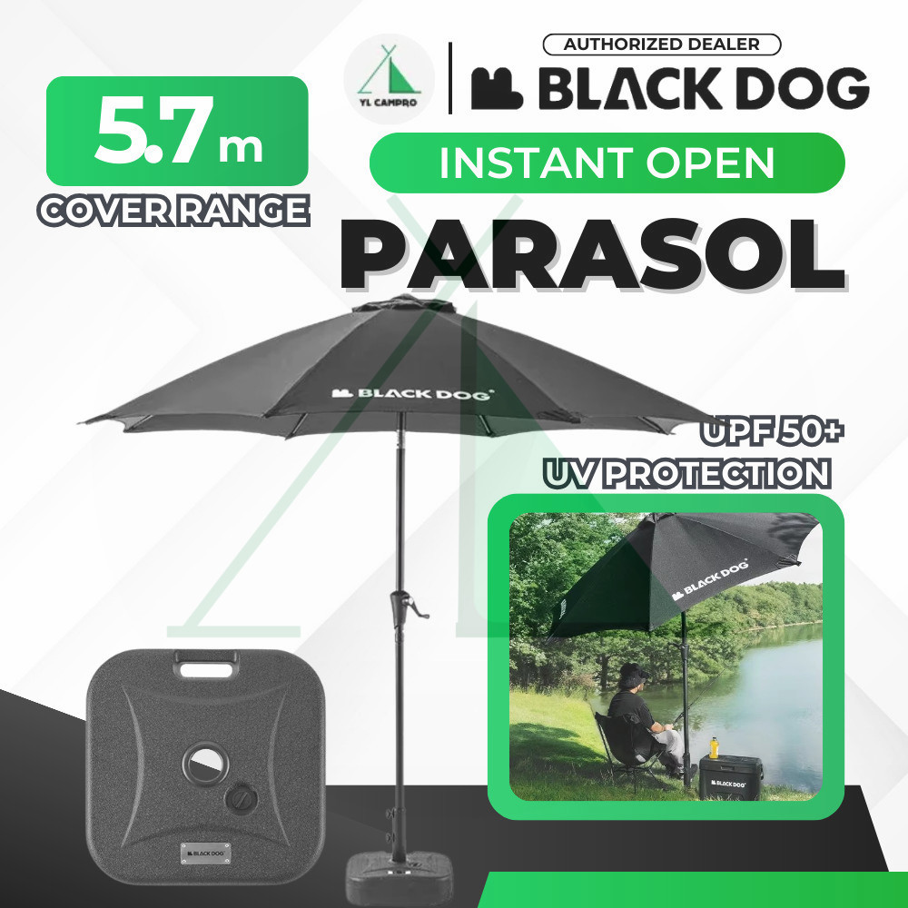 BLACKDOG Canopy Awning Umbrella Screen Tarp Rainproof Camping Outdoor ...