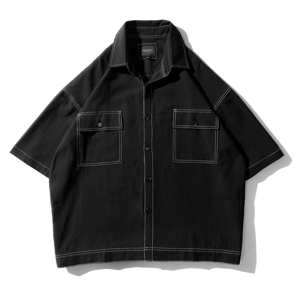 KEMEJA BOXY SHIRT MEN'S PLAIN BOXY SHIRT | Shopee Malaysia