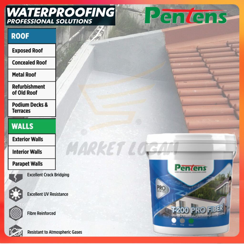 Pentens t200 pro fiber l Nippon Flex200 Fibre l T200H Waterproofing ...