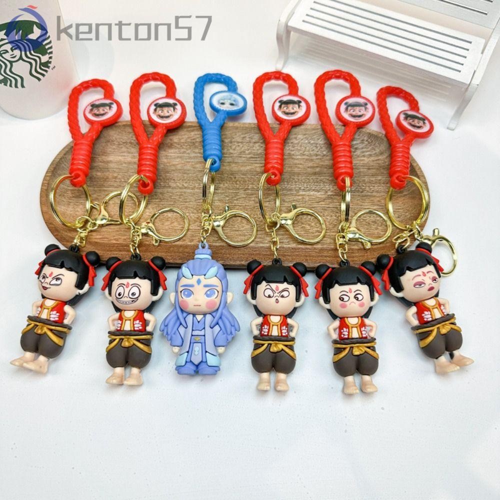 KENTON Nezha 2 Doll Keychain, Anime Movies Backpack Hanging Nezha 2 Key ...