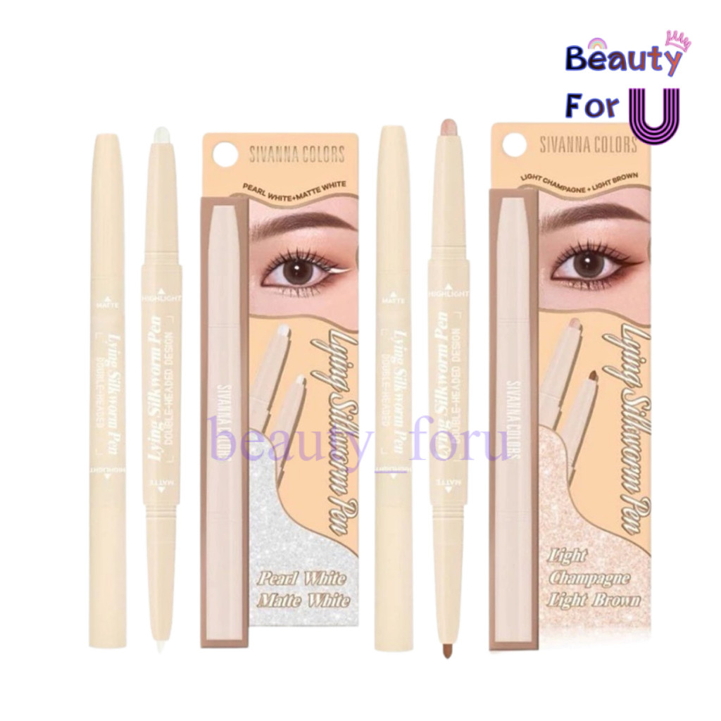 Sivanna Colors Double-Headed Lying Silk Worm Pen Seavenna Double ...