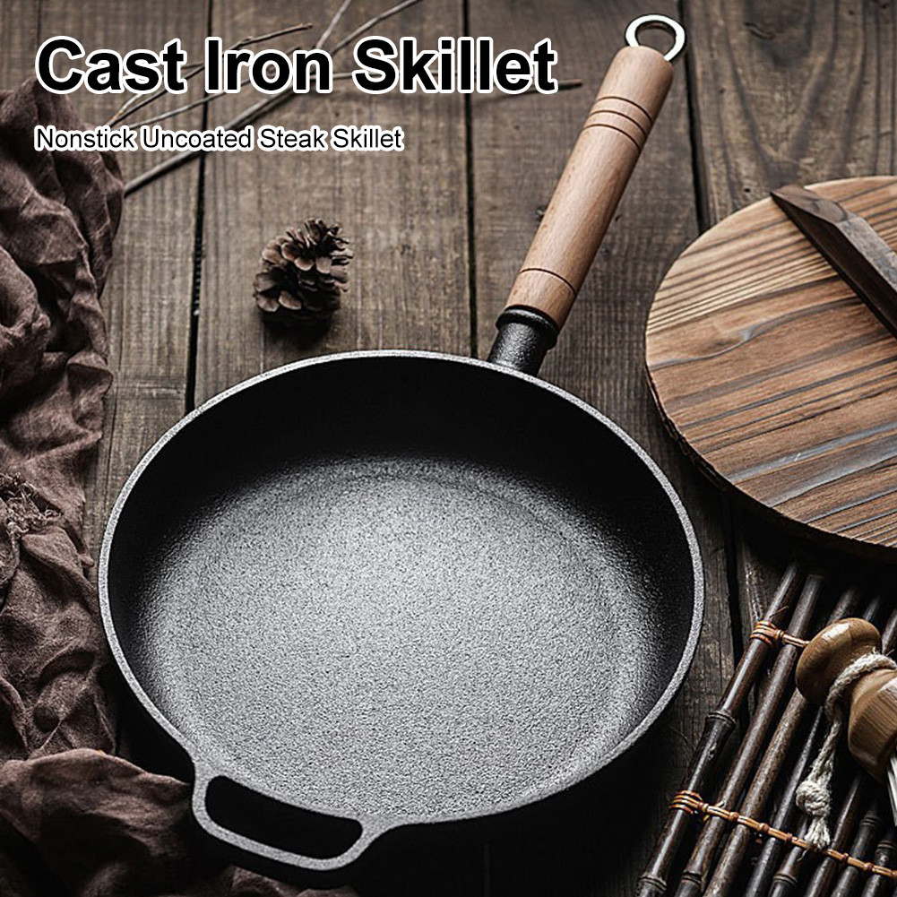 Cast Iron Mini Frying Pan 22/24/26/28cm Nonstick Pan Skillet Mini Egg ...