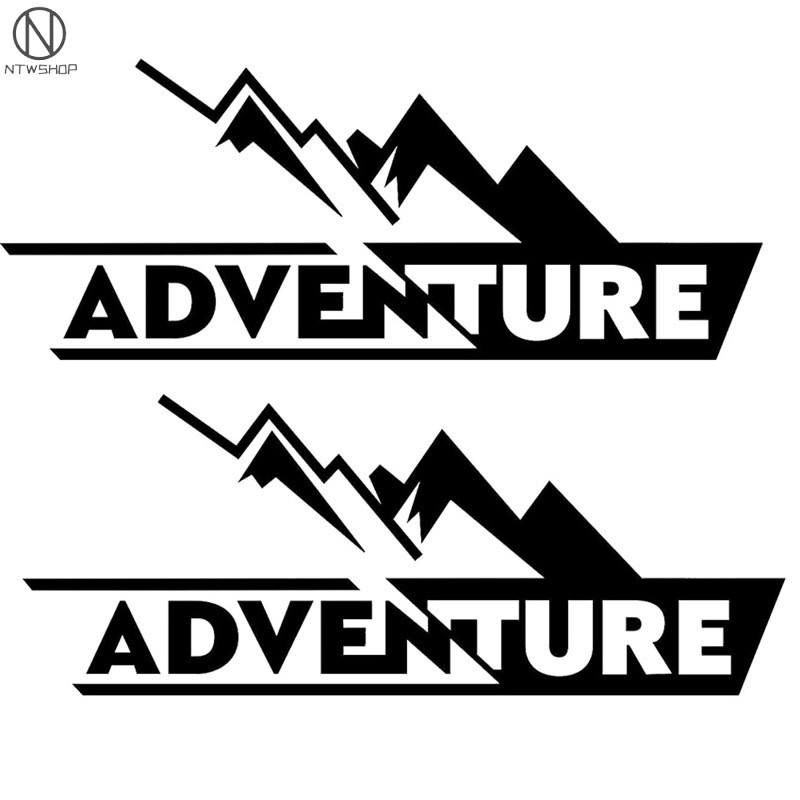 NTW ADVENTURE Motorcycle Trunk Sticker Window and windshield three ...