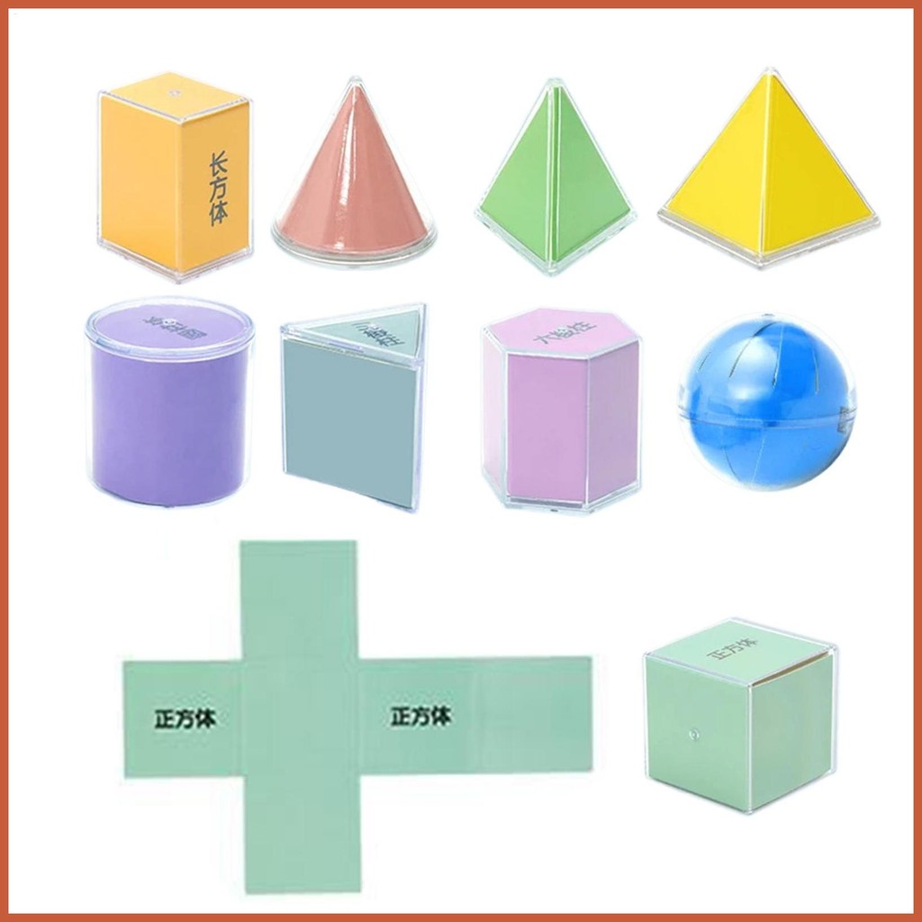Geometric Shapes Set 3D Appearance Area Demonstrator Set Funny ...