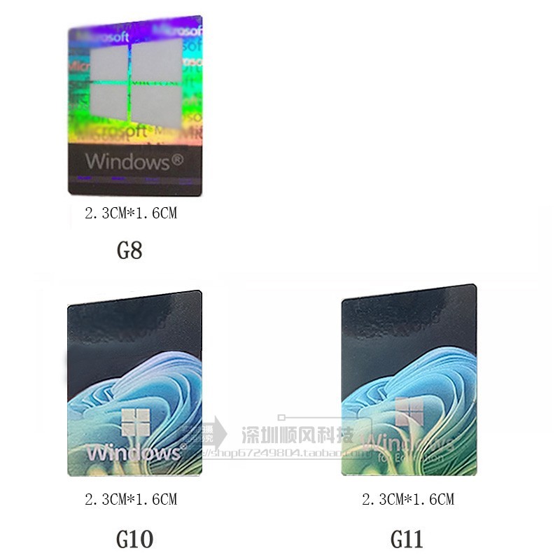 2025 Sticker Color-changing Windows10 Sticker WIN10 Label WIN11 WINDOWS ...