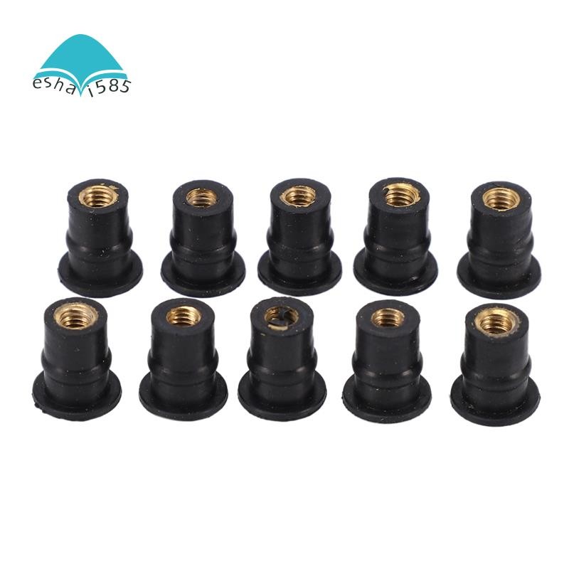 M5 Rubber Well Nut 5Mm Metric Motorcycle Windscreen Well Nut Brass NUTS ...