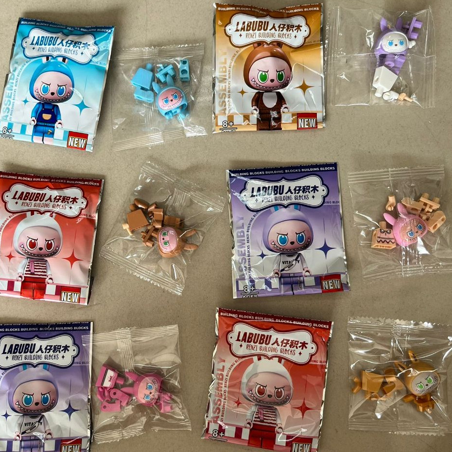 Labubu Mini Figure Labubu Micro Brick Labubu Disassembled and ...