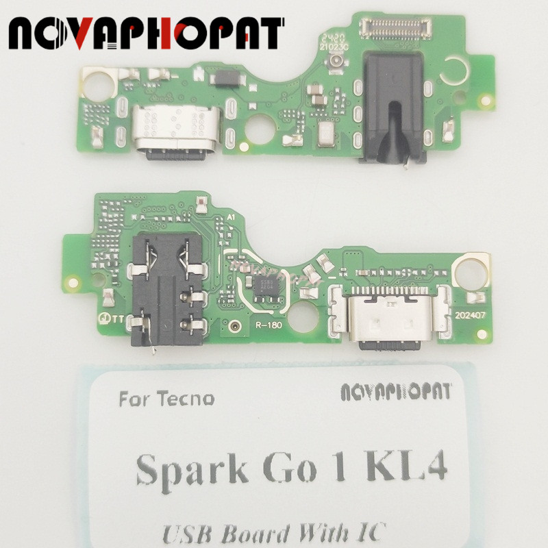 For Tecno Spark Go 1 KL4 USB Dock Charger Port Plug Headphone Audio ...