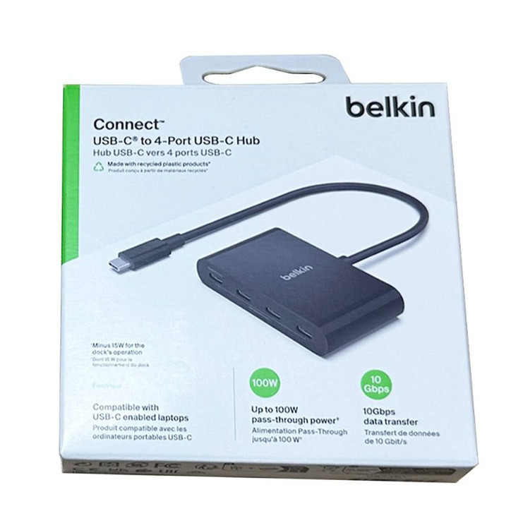 Belkin CONNECT USB-C to 4-Port USB-C Hub (AVC018) for MacBook,iPad ... Belkin CONNECT USB-C to 4-Port USB-C Hub (AVC018) for MacBook,iPad ...