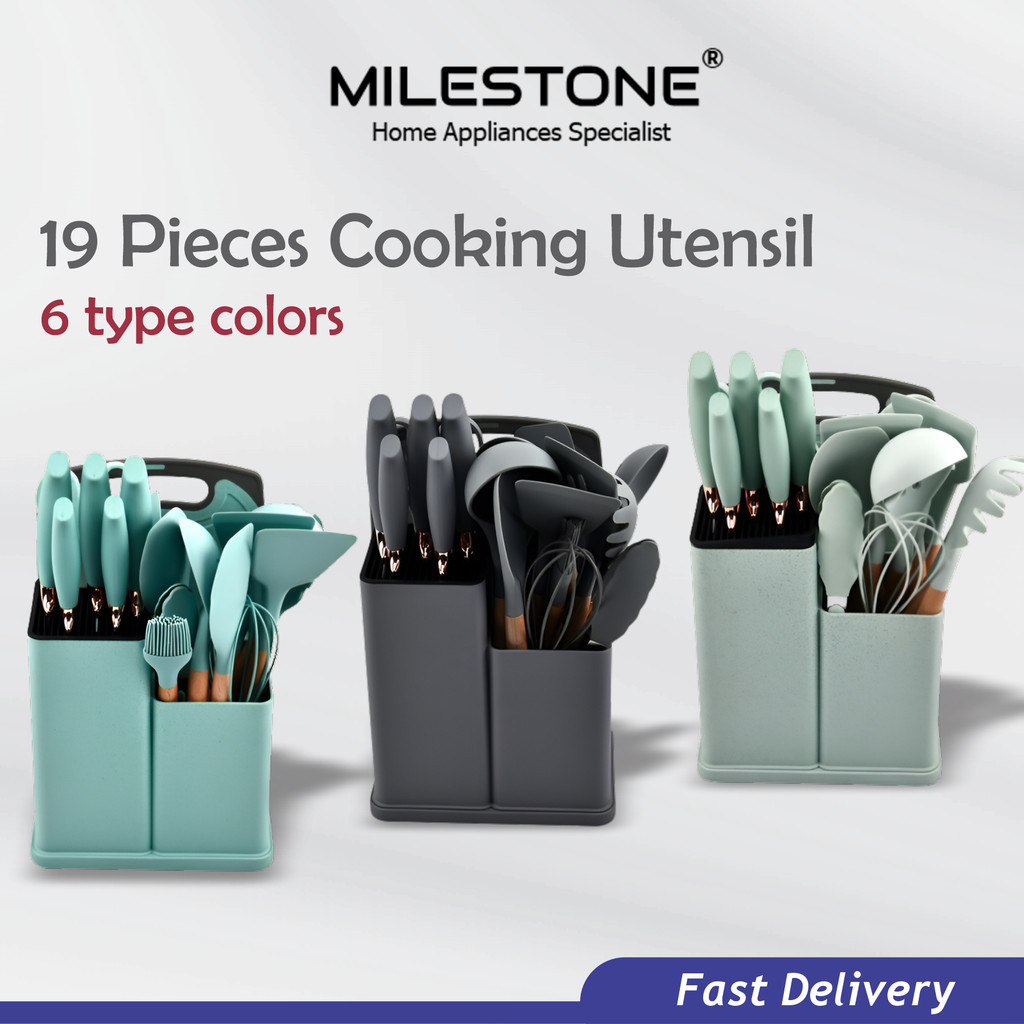 Milestone 19 Pcs Silicone Kitchenware Set | Shopee Malaysia