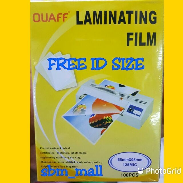 QUAFF laminator A3 and laminating film A4 125mic (free id size 65x95mm ...