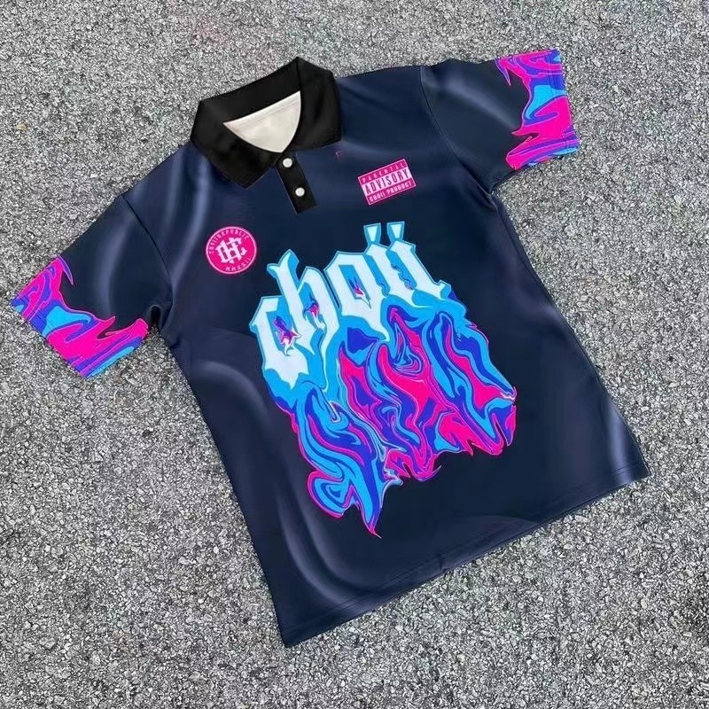 (NO CUSTOM)JERSEY COLLAR RETRO CHOII MELTING EDITION VIRAL JERSEY ...