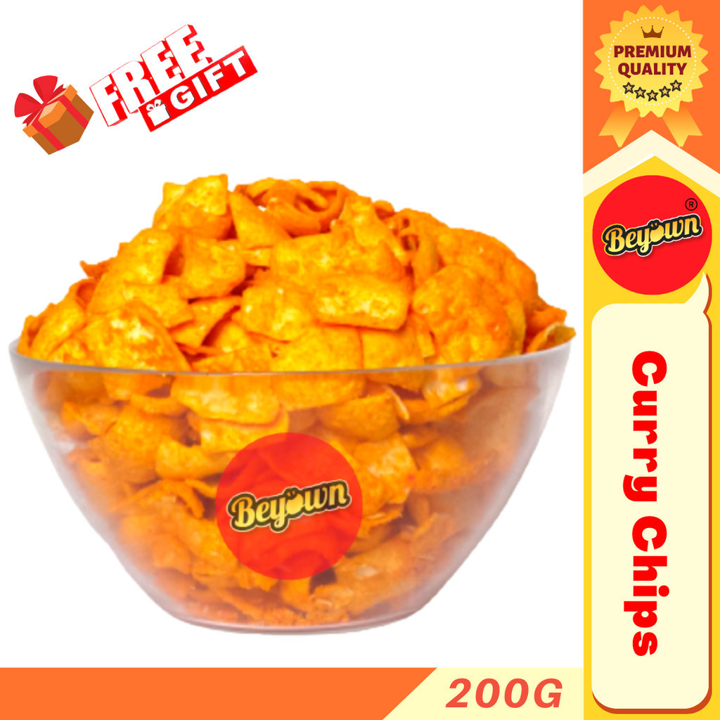 【200g】Halal Curry Chips 咖喱味小四方 小四方片 厂家直销 零食 Kerepek Keropok Berperisa ...