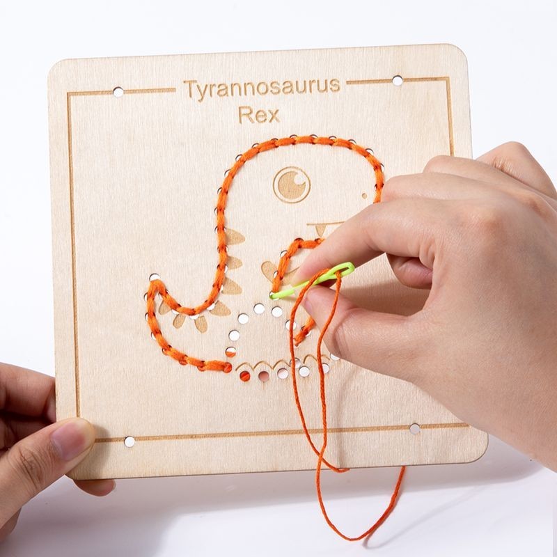 Children Handmade Toys Threading Toys diy Toy Pack Fine Action Toys ...