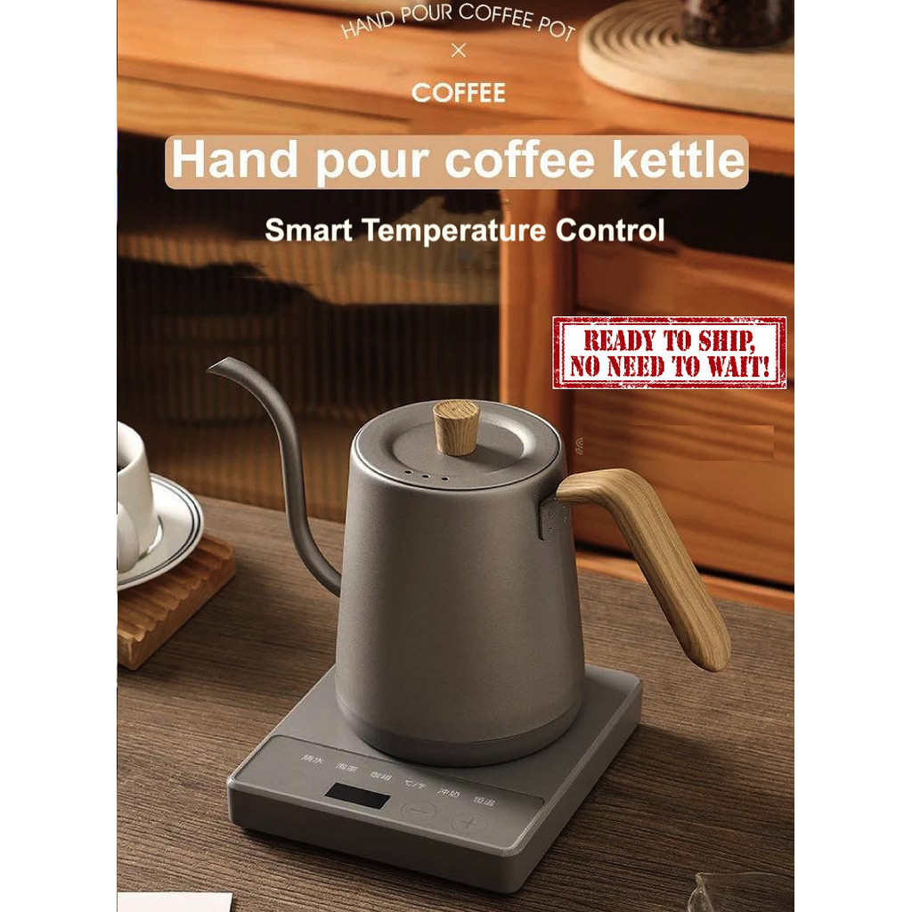 Smart Temperature Control Kettle 1000W Electric Kettle Hand Brew Coffee Pot Gooseneck Jug ...