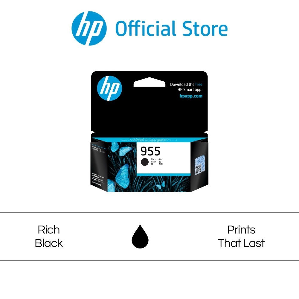 HP 955 Black Original Ink Cartridge / HP OfficeJet Pro 7720 , 7730 ...