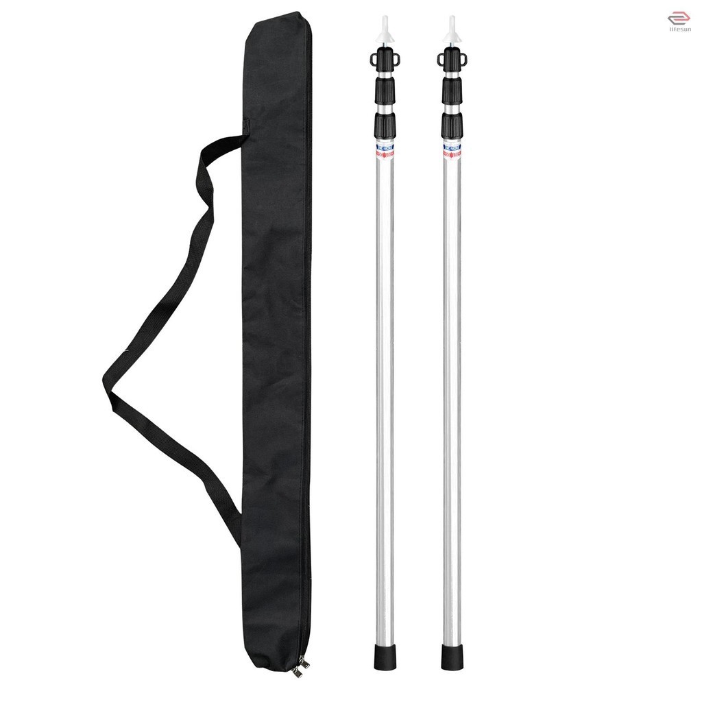 [Lowest] Telescoping Tarp Poles Adjustable Camping Tent Poles Portable ...