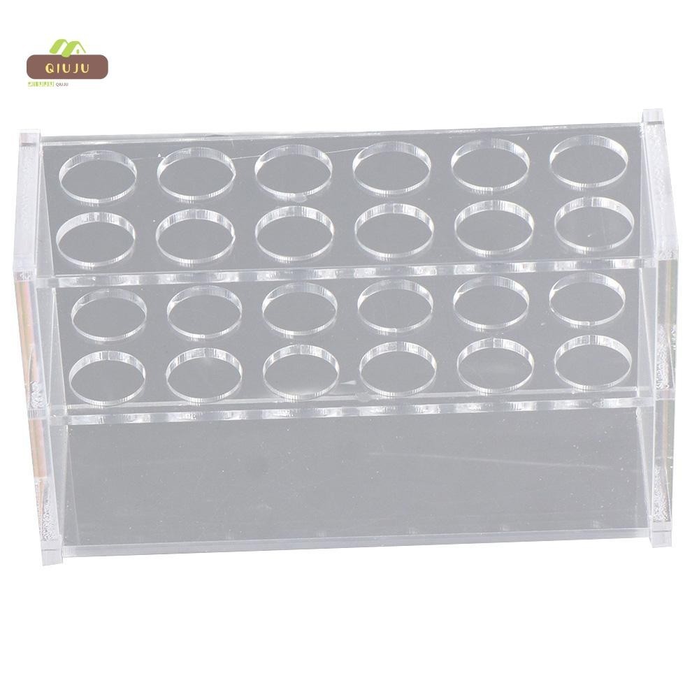 QIUJUU Lab Stand, 10ml Acrylic Test Tube Rack Holder, Tasteless 16mm 6 ...