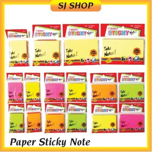 Paper Sticky Note 1x2 2x3 3x3 3x4 3x5 100 sheets | Index Sticker ...
