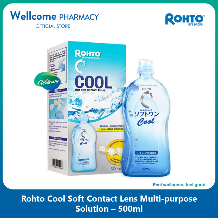 Rohto Cool Muti-Purpose Contact Lens Solution - 500ml | Shopee Malaysia