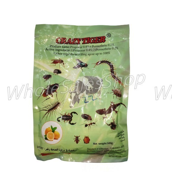 CRAZYTIGER INSECTICIDE POWDER RACUN CICAK, LIPAS, SEMUT & ETC | Shopee ...