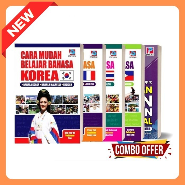 🔥 Kombo Bahasa Dunia Cara Mudah Belajar Bahasa Korea, Thai, Filipina, Mandarin ,Perancis -Easy ...