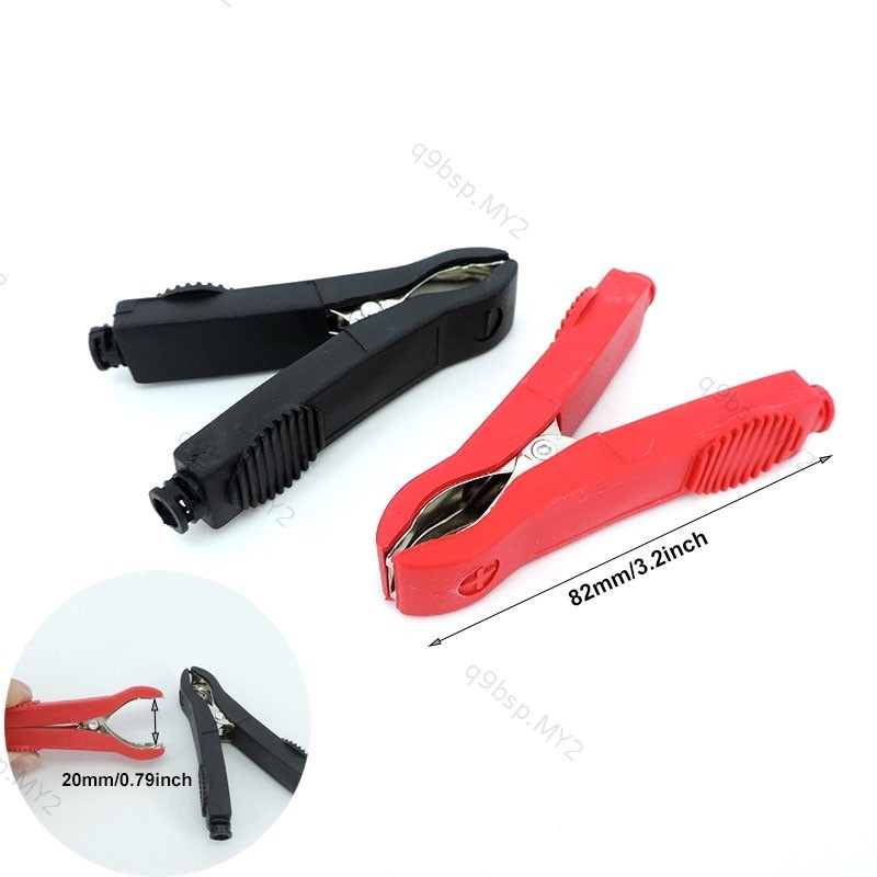 Insulated Alligator Crocodile Clips Electrical car Battery Terminal ...